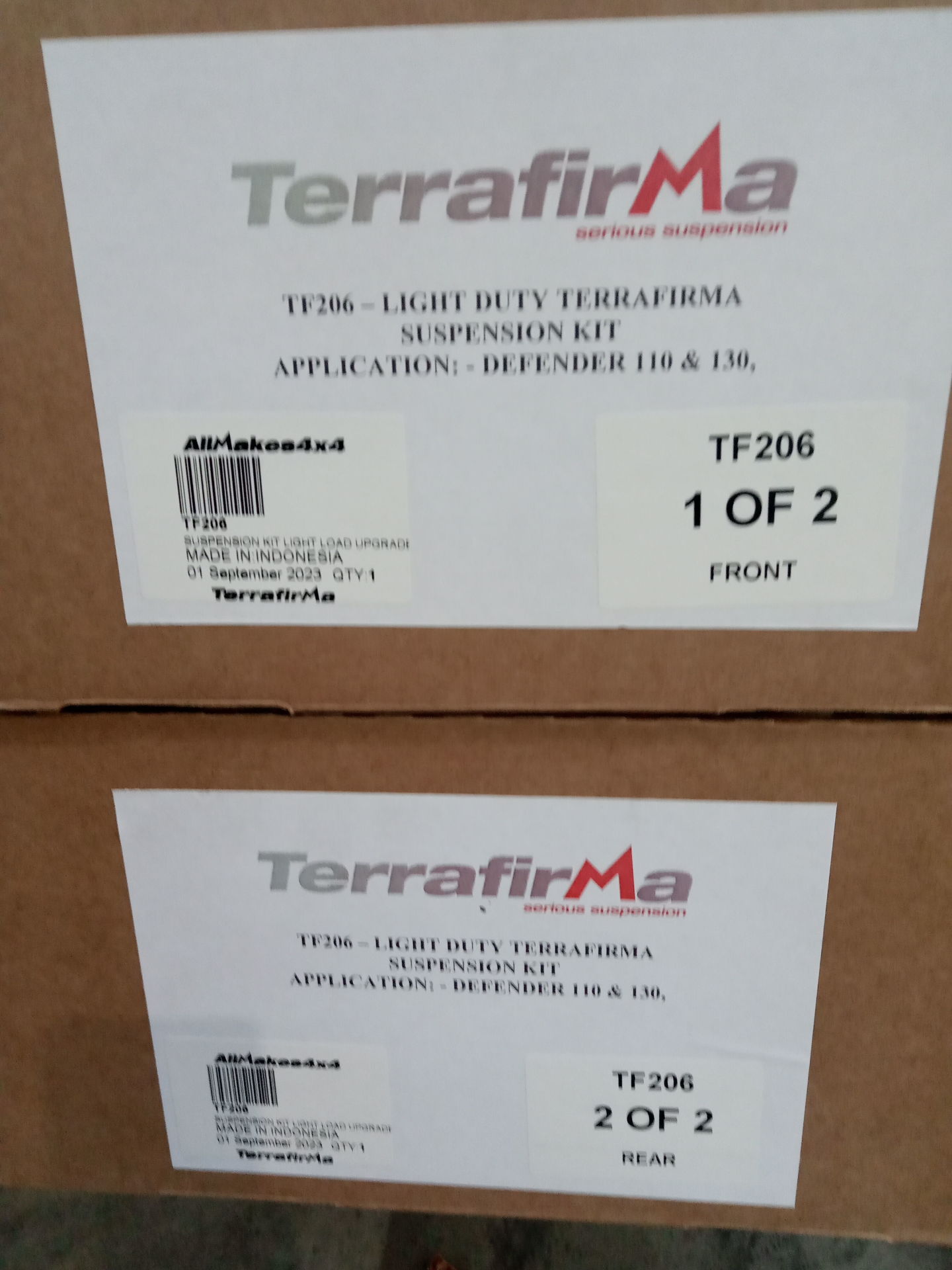 TF206 Hafif Yük 2 inch Suspansiyon Yükseltme Kiti Defender 110 ...